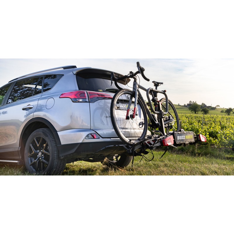 E-scorpion XL - Foldable bike carrier for 2 electric bikes